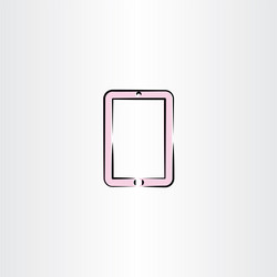 Digital tablet case cartoon Royalty Free Vector Image