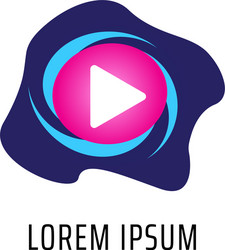 Tv channel logo design template Royalty Free Vector Image