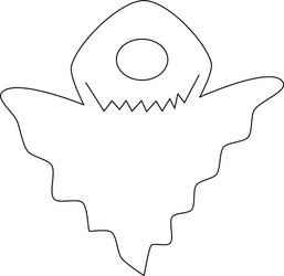 A clipart outline of cast Royalty Free Vector Image