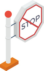 Stop Royalty Free Vector Image - VectorStock