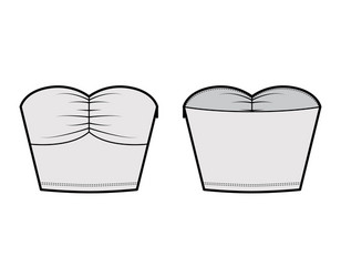 Off-the-shoulder top technical fashion Royalty Free Vector