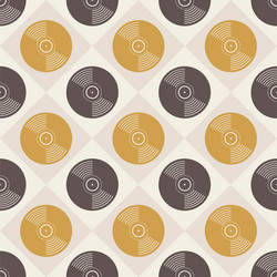 Vinyl records seamless color pattern Royalty Free Vector
