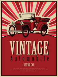 Retro car banners Royalty Free Vector Image - VectorStock