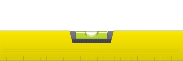 Red metal bubble level isolated on white Vector Image