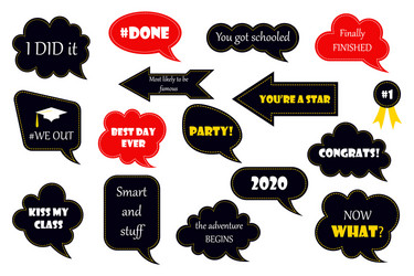 Graduation photo booth Royalty Free Vector Image