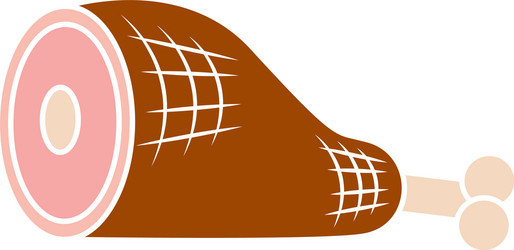 Isolated turkey leg icon Royalty Free Vector Image