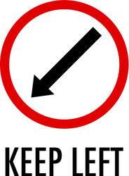 Keep Left Vector Images (over 400)