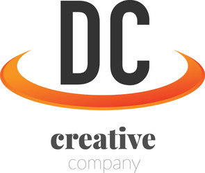 Initial letter dc creative hexagonal design logo Vector Image