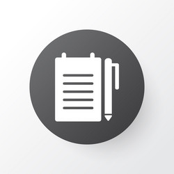 Record an order icon symbol premium quality Vector Image