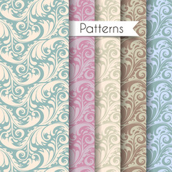 Seamless patterns set Royalty Free Vector Image