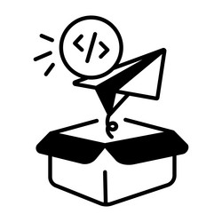 Send code Royalty Free Vector Image - VectorStock