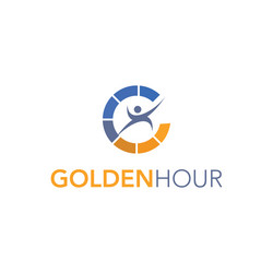 Time is gold logo with an attractive Royalty Free Vector