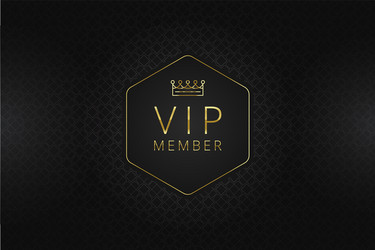 Vip dark red glass label with golden frame crown Vector Image