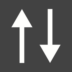 Two way road Royalty Free Vector Image - VectorStock