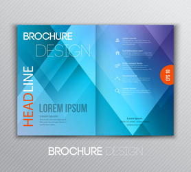 Horizontal brochure template layout design Vector Image