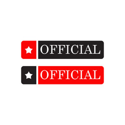 Official word text typography logo design Vector Image