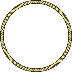 Circle rope frame -endless loop isolated Vector Image