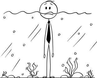 Stickman Drinking Water