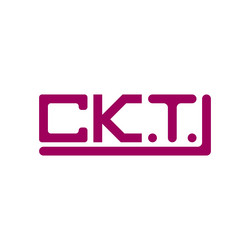 Ckt letter logo creative design with graphic Vector Image