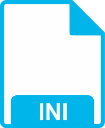 Ini icon Royalty Free Vector Image - VectorStock