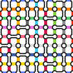 Metro scheme seamless background Royalty Free Vector Image