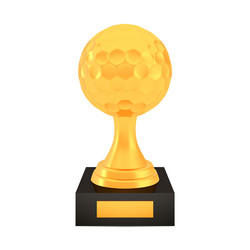 First place golf winner Royalty Free Vector Image