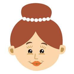 Cartoon flat style drawing female bust mannequin Vector Image