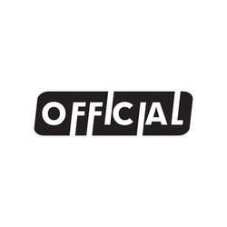 Official word text typography logo design Vector Image