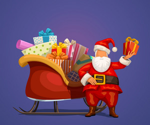Santa Shadow Vector Images (over 3,000)