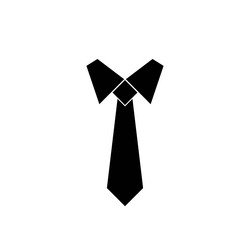 Simple tie logo template Royalty Free Vector Image