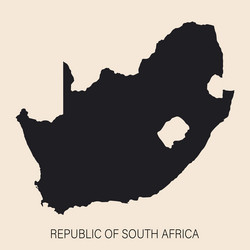 Highly detailed south africa map with borders Vector Image