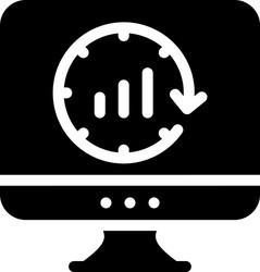 Online data monitoring Royalty Free Vector Image