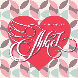 My angel is always with me 5 Royalty Free Vector Image