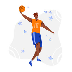 Basketball player sport concept Royalty Free Vector Image