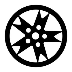 Alloy rim Royalty Free Vector Image - VectorStock