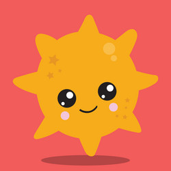 Solar system planets smiley mars 01 Royalty Free Vector