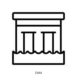 Dam Line Drawing