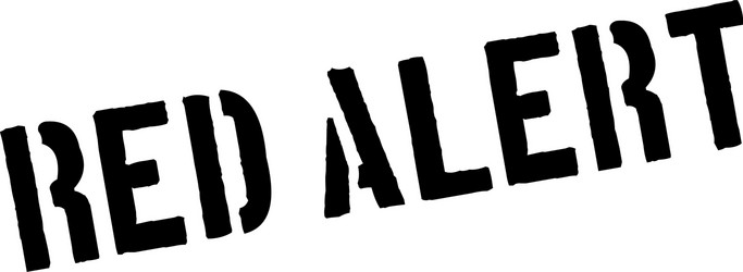 Red alert rubber stamp Royalty Free Vector Image