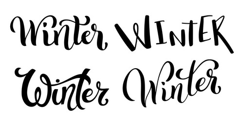 Winter is coming hand lettering inscription Vector Image