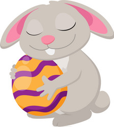 Cute rabbit cartoon Royalty Free Vector Image - VectorStock