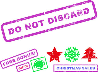 Discard text rubber stamp Royalty Free Vector Image