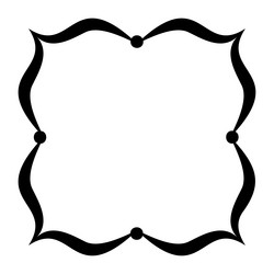 Elegant vintage frame black outline Royalty Free Vector