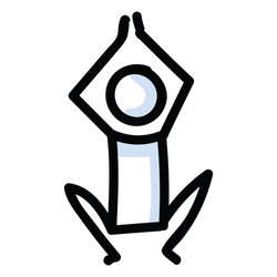 Stick Figures Meditating Vector Images (over 140)
