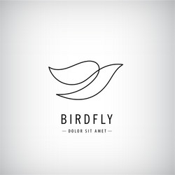 Bird nest logo icon Royalty Free Vector Image - VectorStock