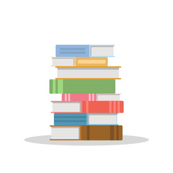Cartoon Stack of Books Vector Images (over 7,600)