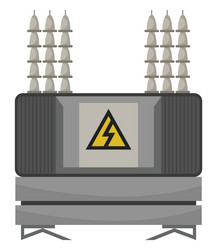 High voltage electrical transformer and isolator Vector Image