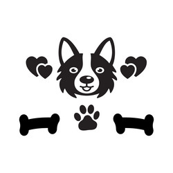 Dog love icon design Royalty Free Vector Image