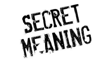 Secret meaning rubber stamp Royalty Free Vector Image