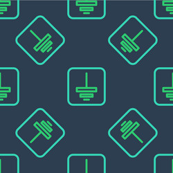 Line electrical symbol ground icon isolated Vector Image