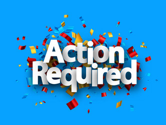 Action Required Needed Vector Images (over 120)